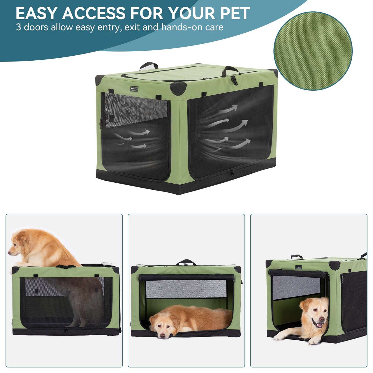 Collapsible Dog Crate – PETSFIT
