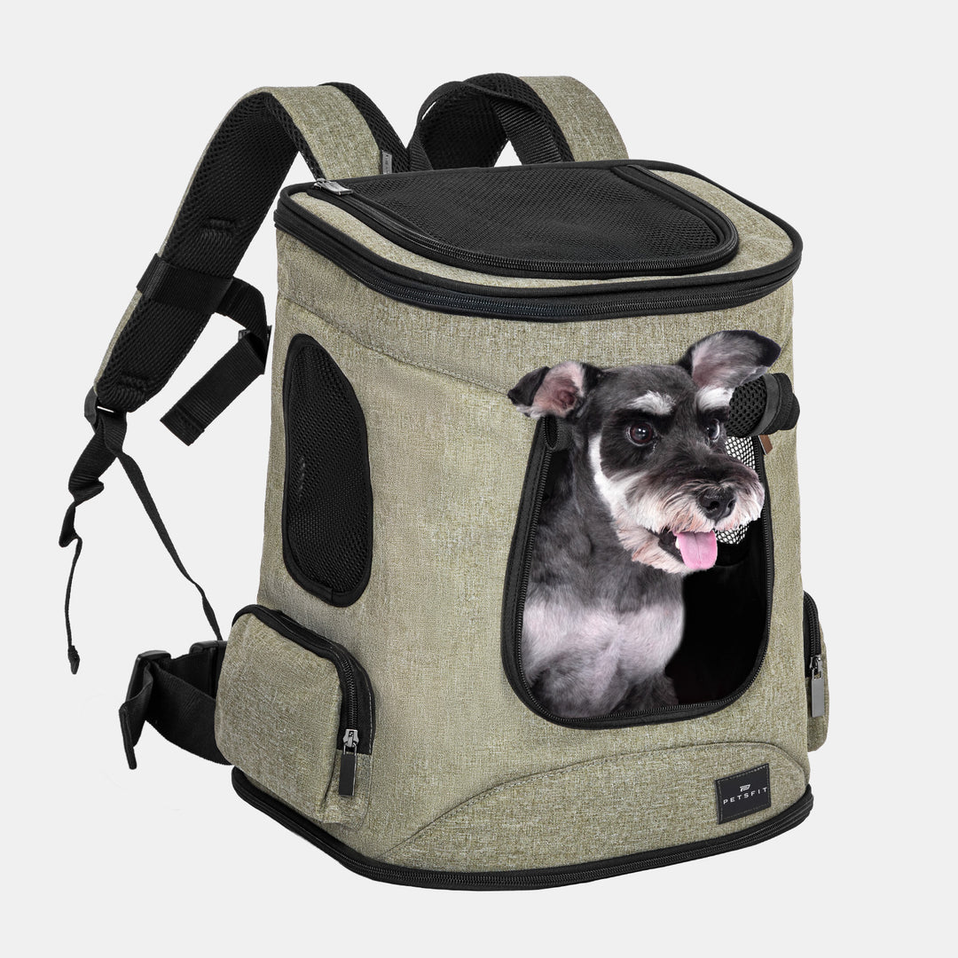 Petsfit Soft Pet Backpack Carrier for Hiking Dog Cat Carrier Bag – PETSFIT