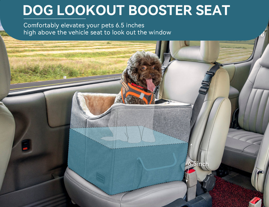 PETSFIT Dog Booster Car Seat | Safe Travel for Small Pets & Cats